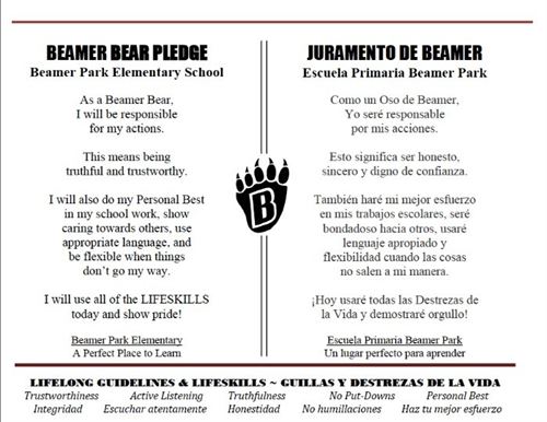Beamer Park Elementary School - About Us/Sobre Nosotros